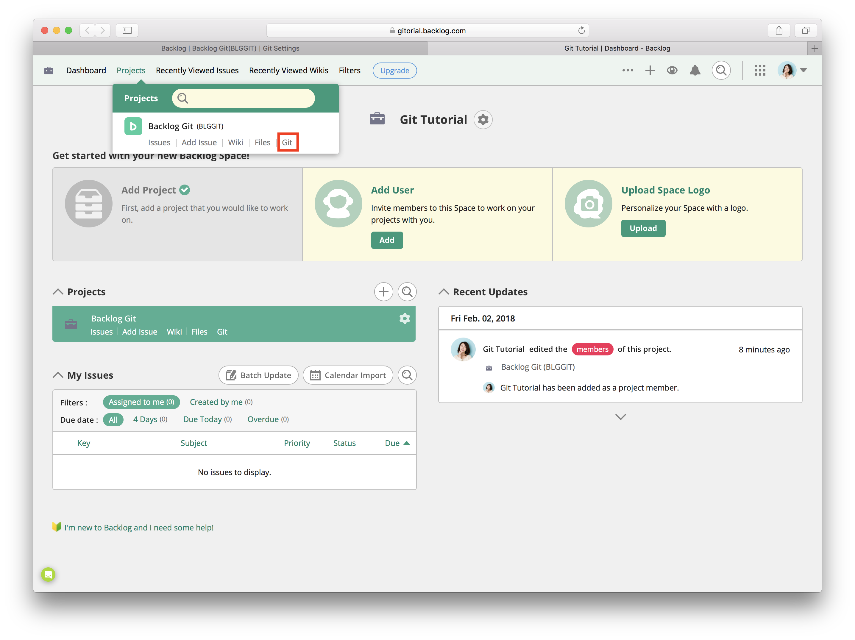 Creating a remote repository | Backlog Creating a remote repository | Backlog